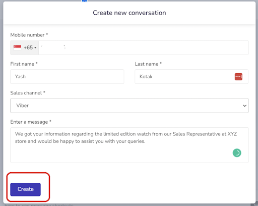 Live Chat 1:1 Outbound Messaging – Vonage API Support