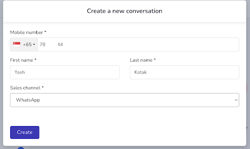 Live Chat 1:1 Outbound Messaging – Vonage API Support