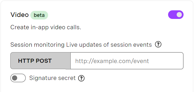 How To Configure Session Monitoring Callbacks Vonage Api Support 