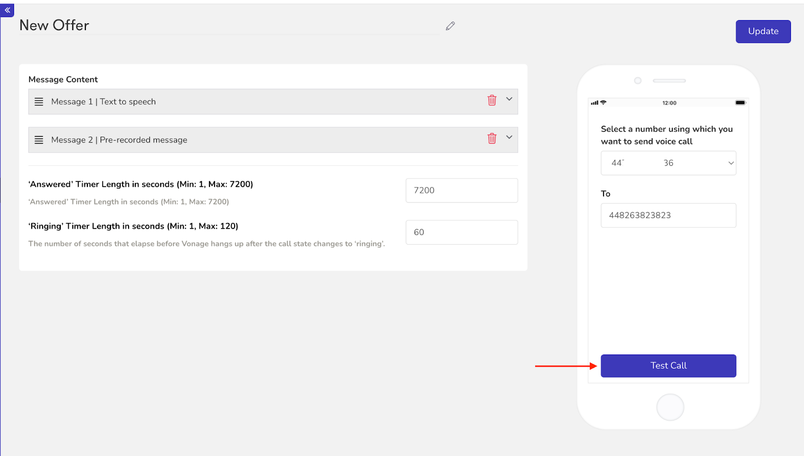 Voice Broadcast – Vonage API Support