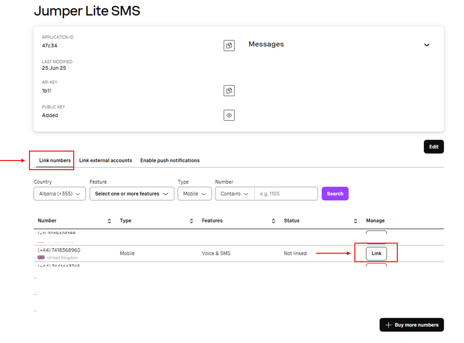 Connecting SMS to Conversational Connect (Jumper.ai) - Manual Method – Vonage API Support