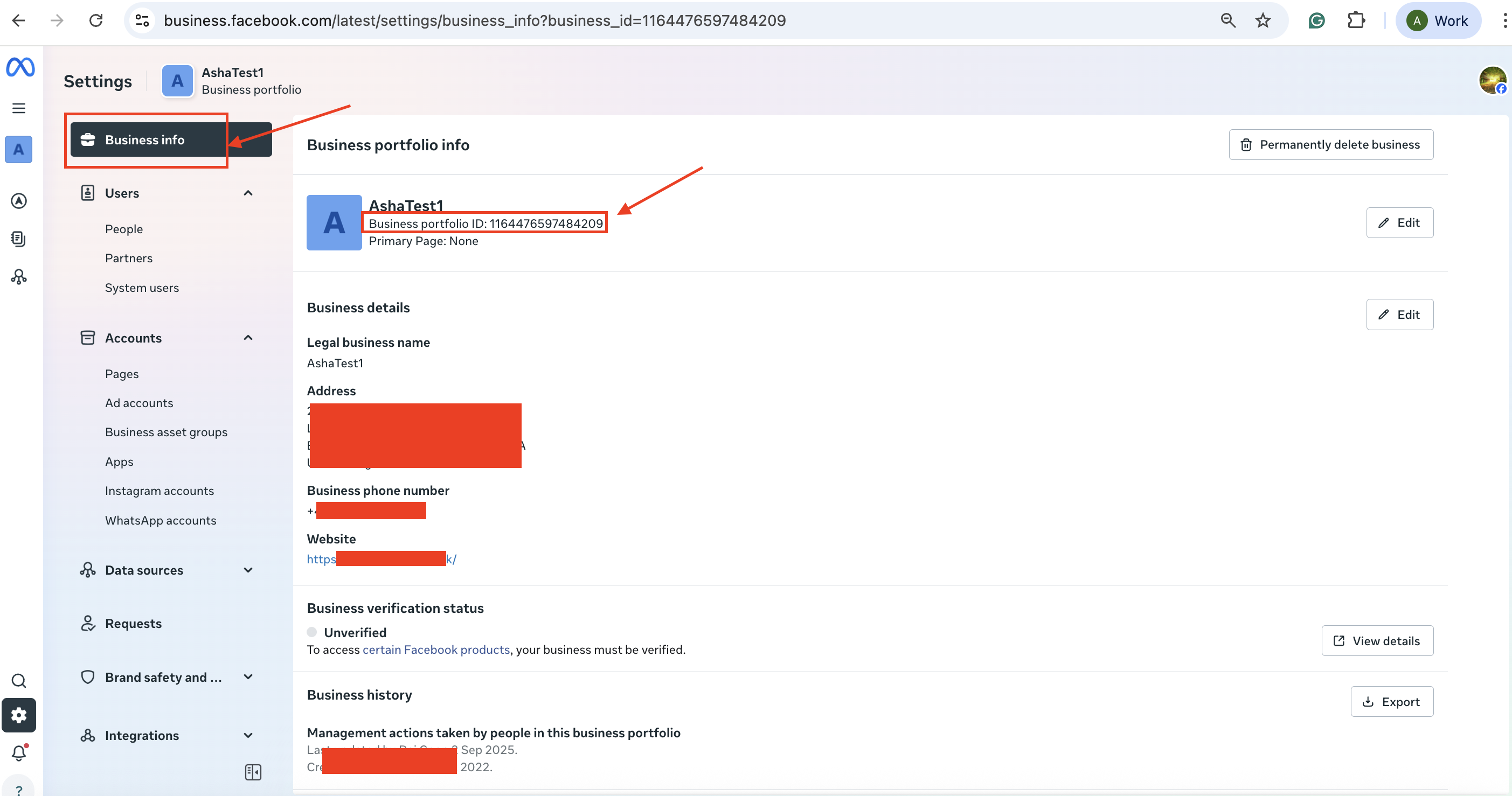 Where do I find my Meta Business Manager ID? – Vonage API Support