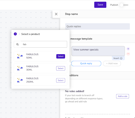 Bot Builder - Linking Bots to Collections, Products, Live Chat or other bots – Vonage API Support