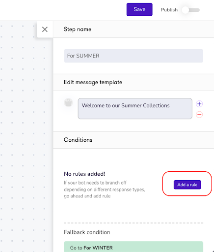 Bot Builder - Rules (Conditions & Operations) – Vonage API Support