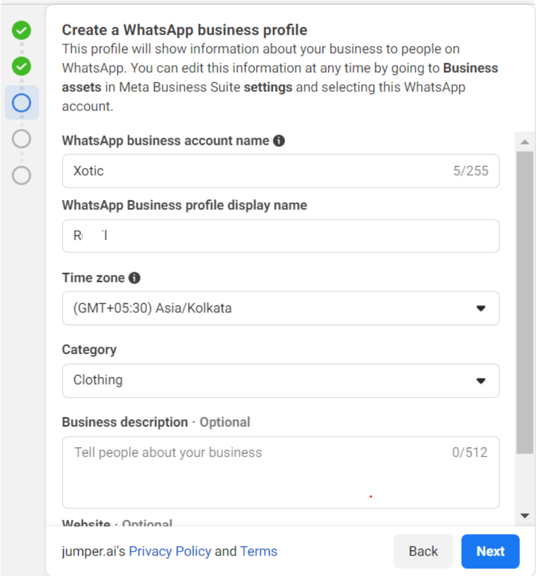Connecting WhatsApp to Jumper.ai Dashboard (Jumper WABA Embedded Sign-Up) – Vonage API Support