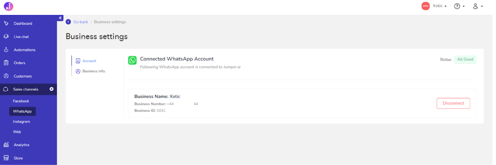 Connecting WhatsApp to Jumper.ai Dashboard (Jumper WABA Embedded Sign-Up) – Vonage API Support