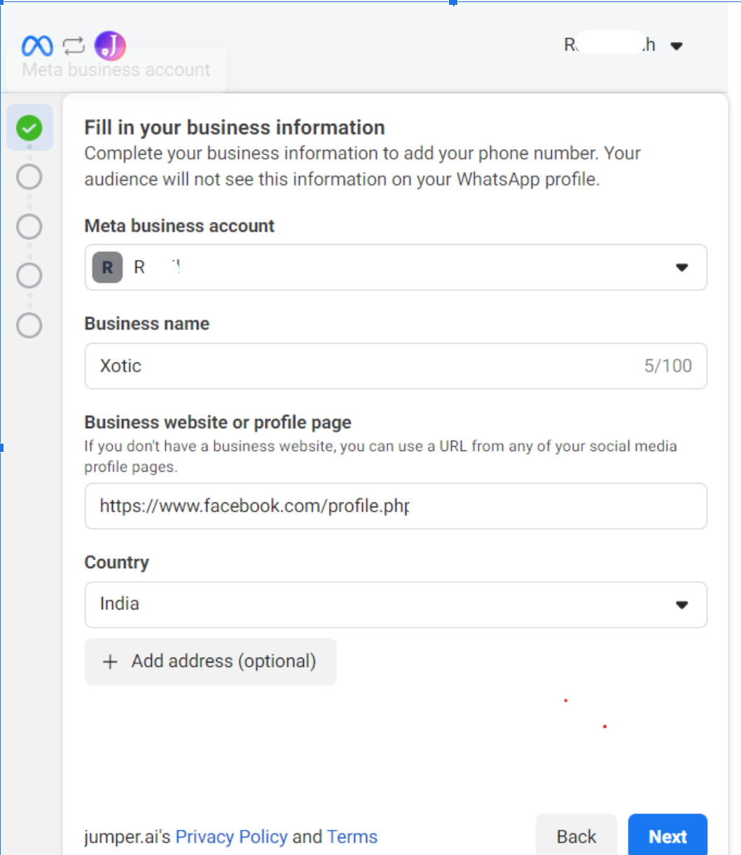 Connecting WhatsApp to Jumper.ai Dashboard (Jumper WABA Embedded Sign-Up) – Vonage API Support