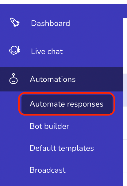 Automated Responses (with an in-house keyword engine) – Vonage API Support